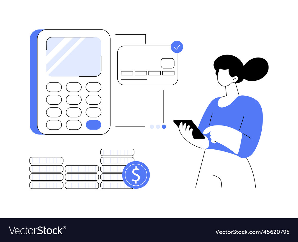 Payment processing abstract concept Royalty Free Vector