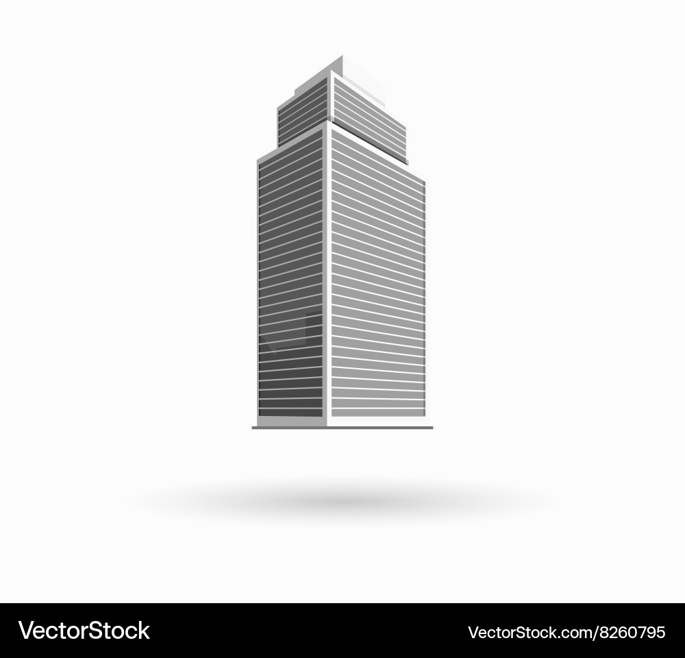 Skyscrapers house building icon Royalty Free Vector Image