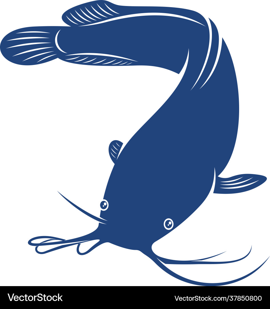 Catfish design creative Royalty Free Vector Image