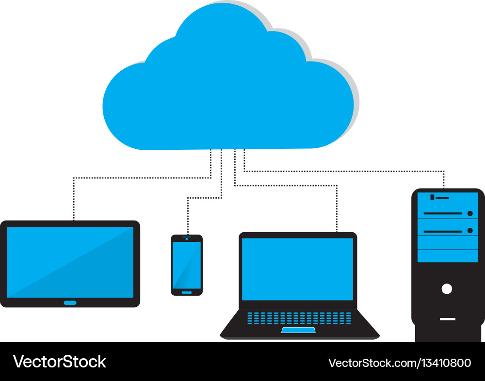 Cloud computing Royalty Free Vector Image - VectorStock