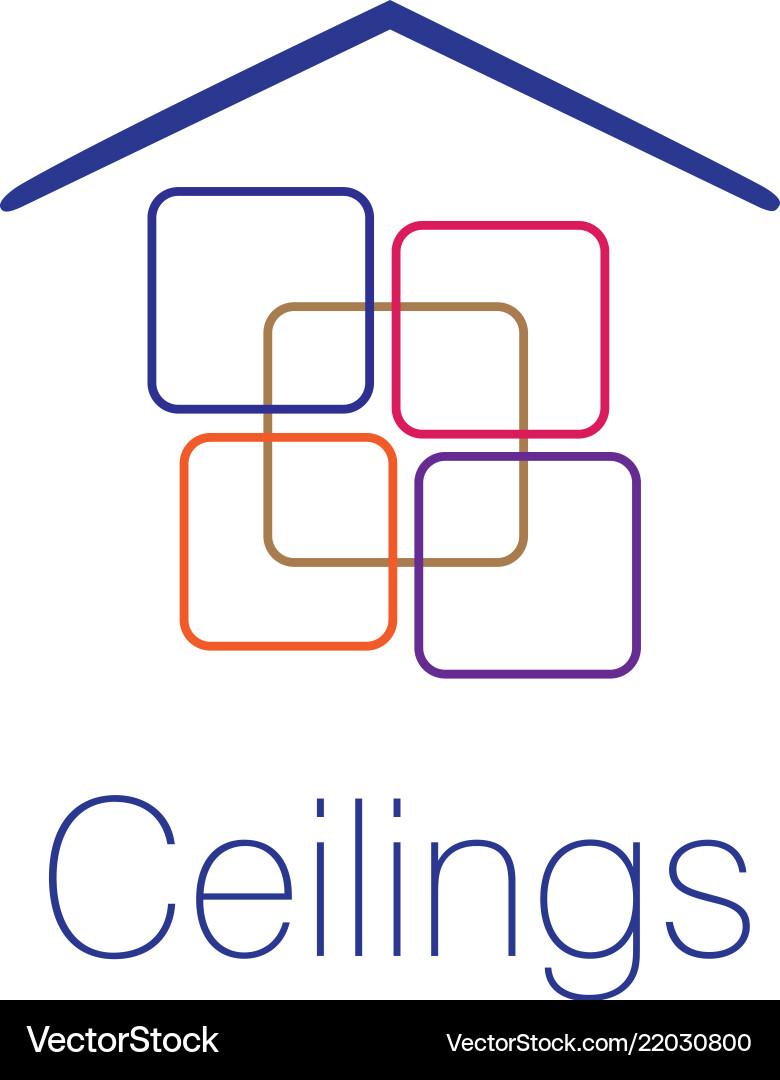 Logo of the ceilings floors Royalty Free Vector Image