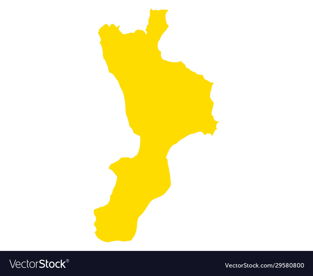 Map calabria Royalty Free Vector Image - VectorStock