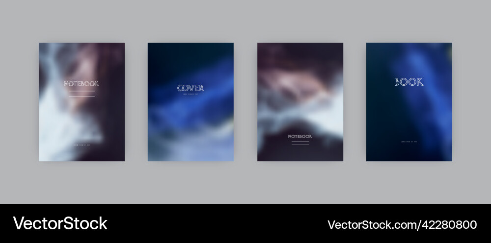Set of cover templates Royalty Free Vector Image