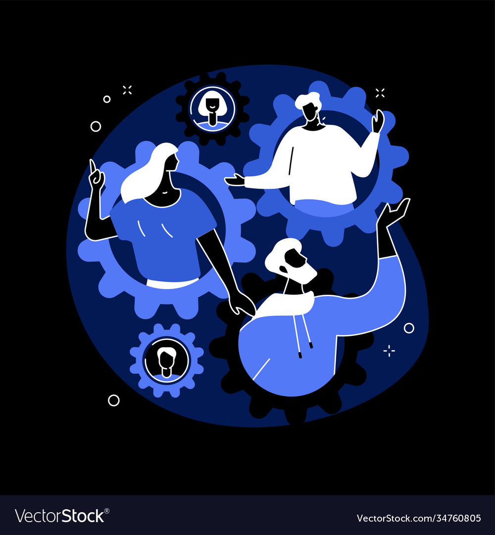 Social role abstract concept Royalty Free Vector Image Social role abstract concept Royalty Free Vector Image