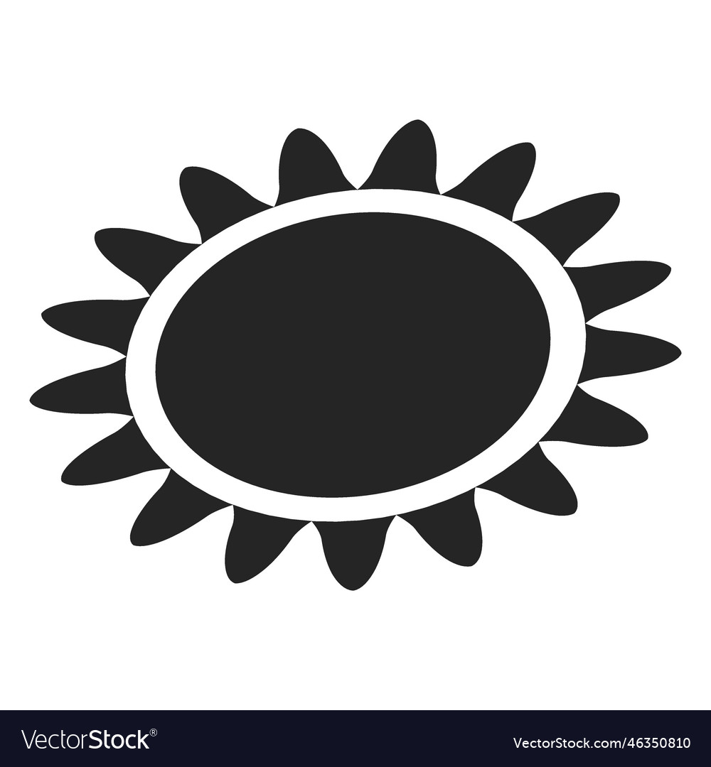 Basic sun icon Royalty Free Vector Image - VectorStock