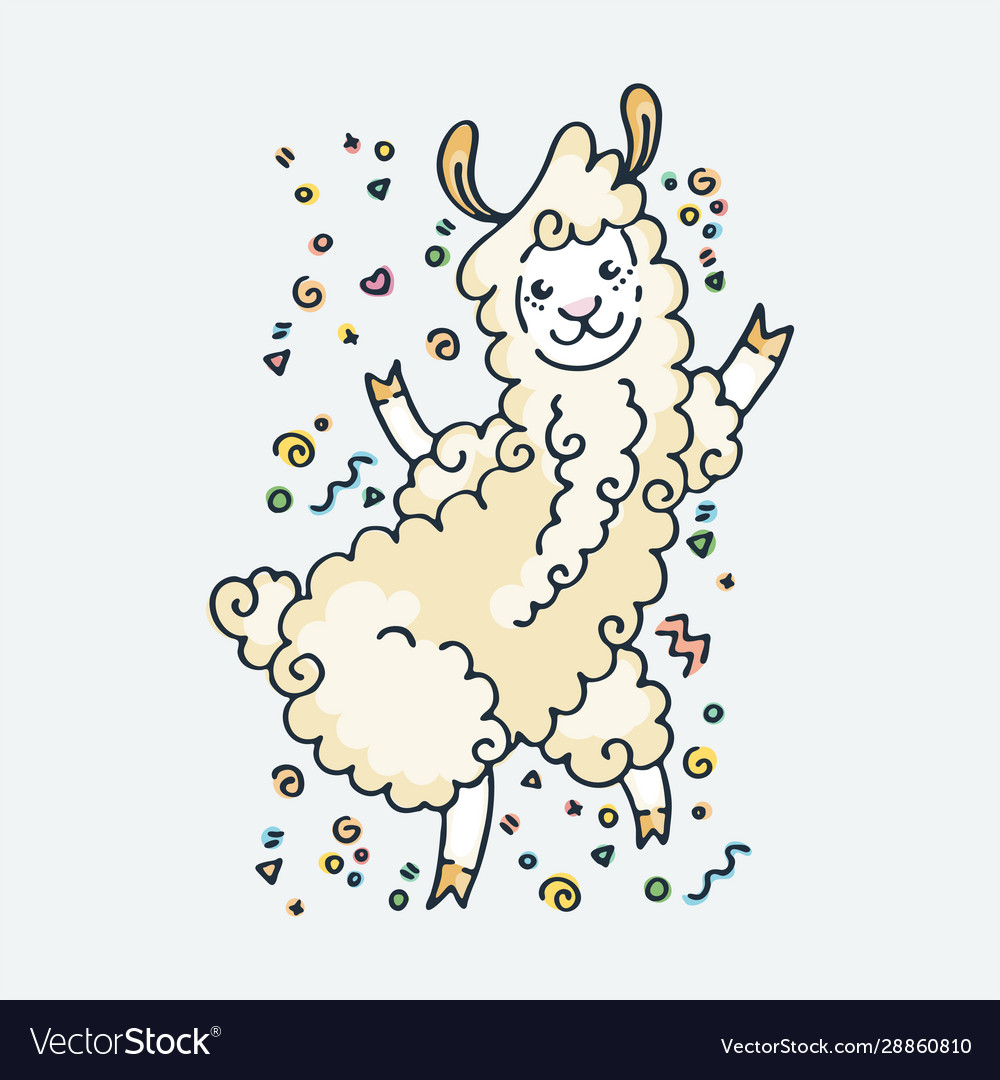 Cute cartoon animal clip art for children design Vector Image