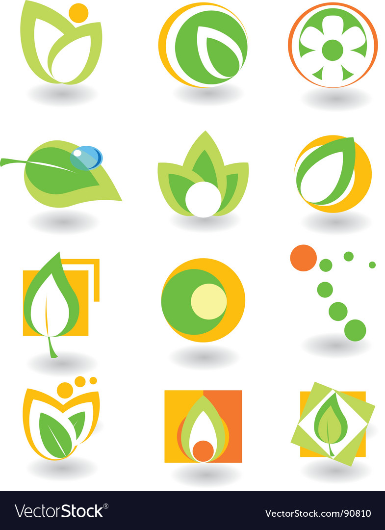 Elements nature Royalty Free Vector Image - VectorStock