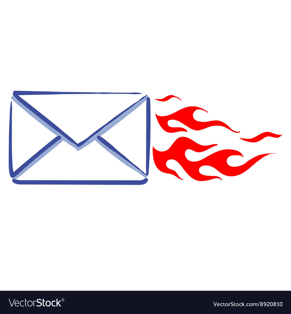Express mail message Royalty Free Vector Image