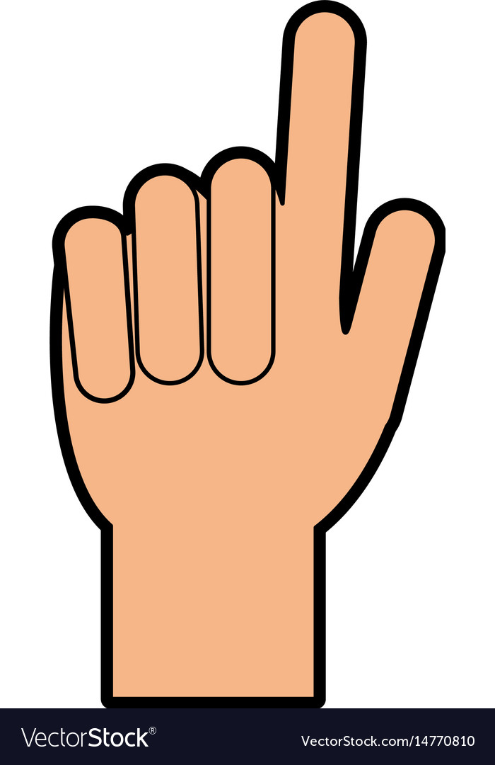 Index finger pointing hand gesture icon image Vector Image Index finger pointing hand gesture icon image Vector Image