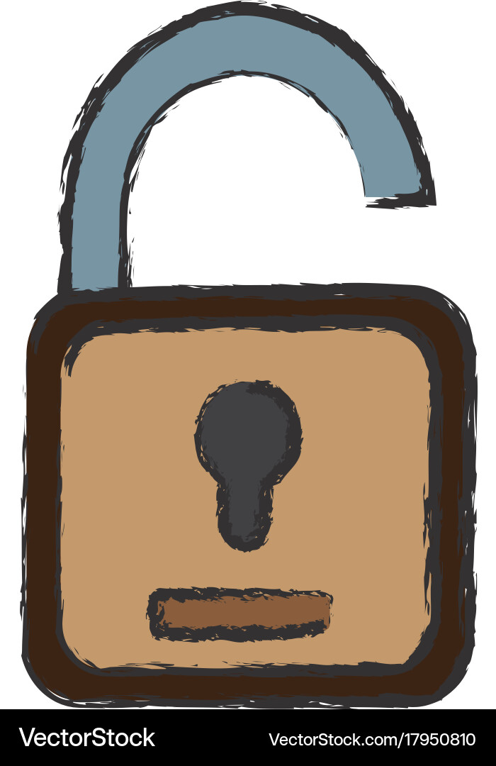 Padlock icon image Royalty Free Vector Image - VectorStock