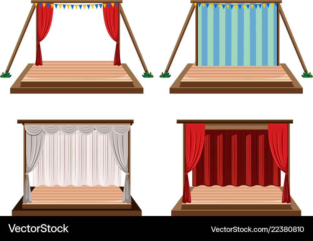 Set of stages white background Royalty Free Vector Image