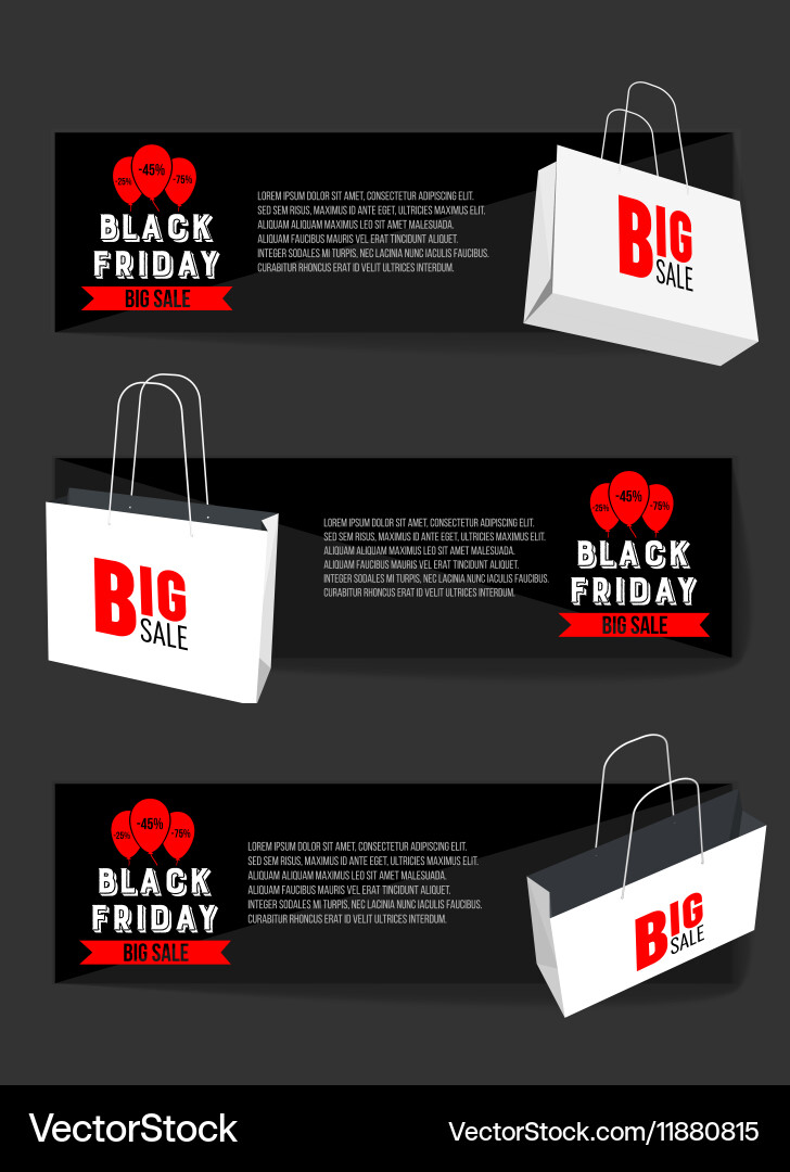 Abstract black friday sale layout Royalty Free Vector Image