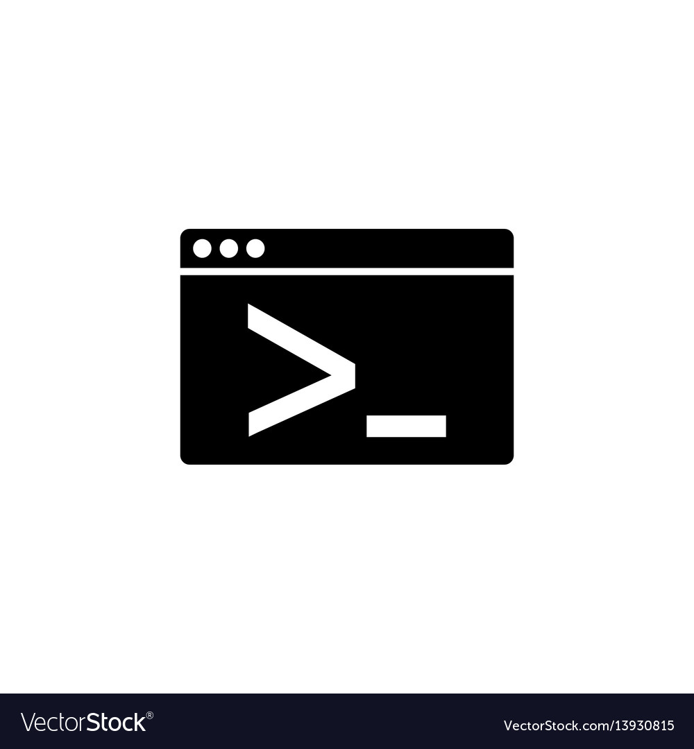 Custom coding solid icon Royalty Free Vector Image