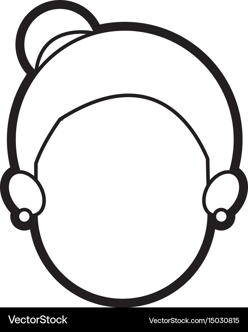 Face head woman mom avatar image Royalty Free Vector Image