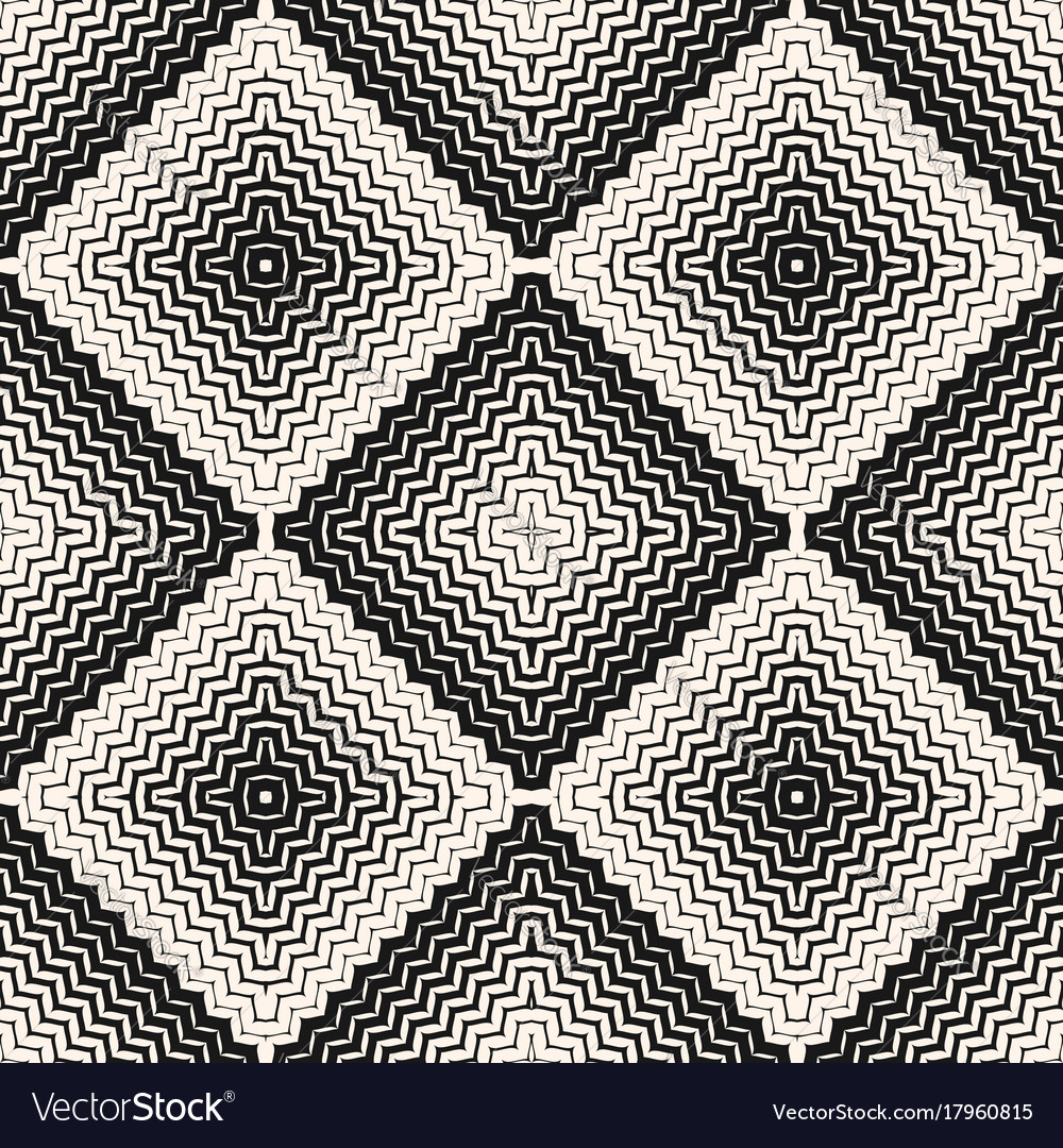 Halftone seamless pattern diagonal zigzag lines Vector Image
