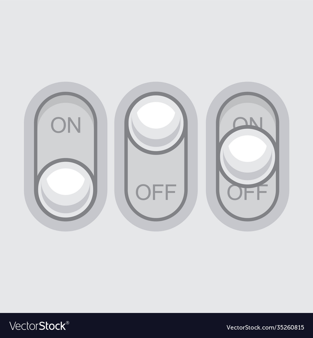 Light web ui elements design gray Royalty Free Vector Image