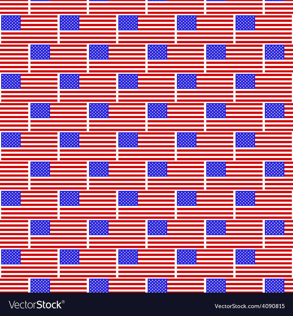 Usa flag pattern Royalty Free Vector Image - VectorStock