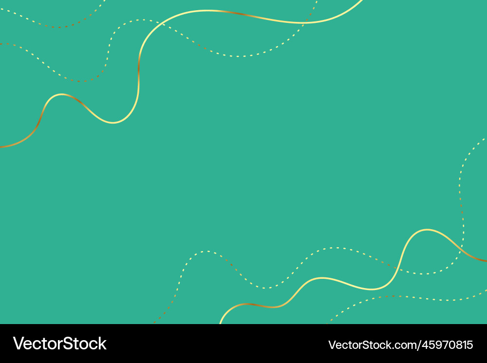 Wavy style retro golden line modern background Vector Image