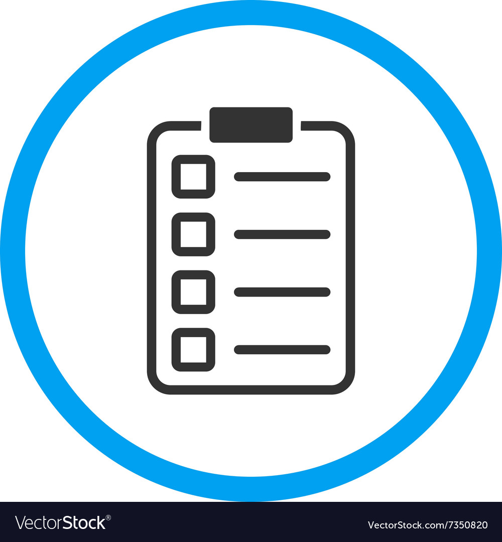 Examination rounded icon Royalty Free Vector Image Examination rounded icon Royalty Free Vector Image
