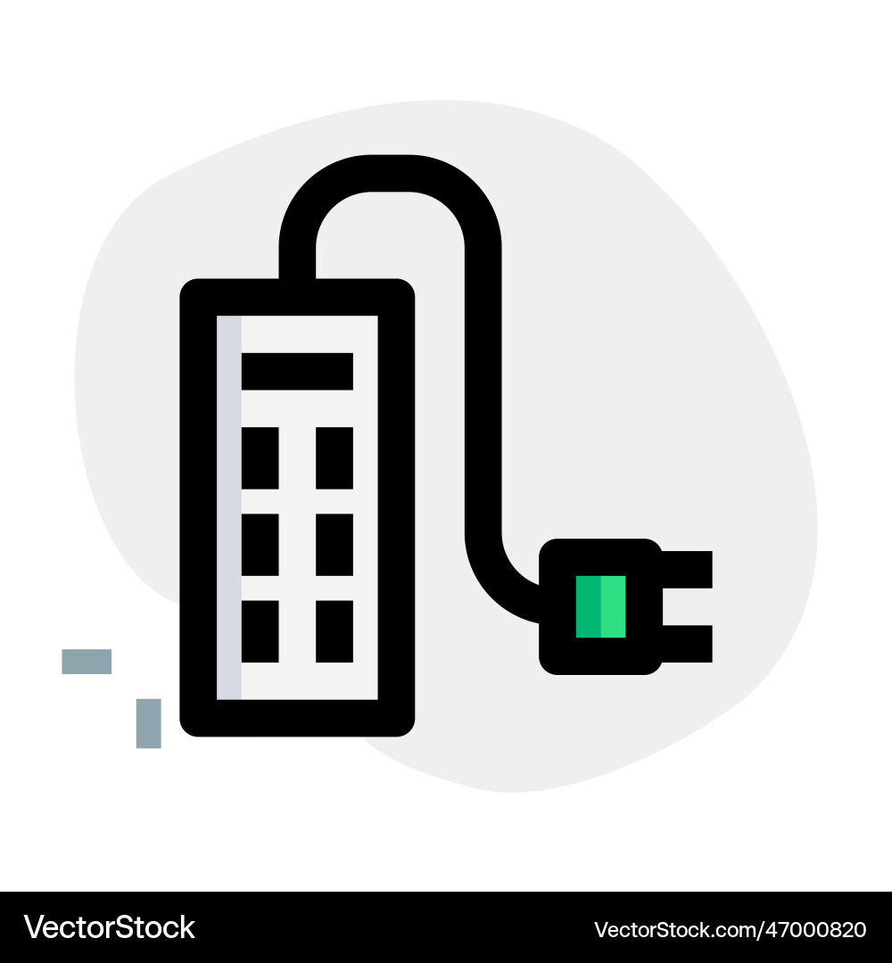 Surge protector to prevent unwanted power spikes Vector Image