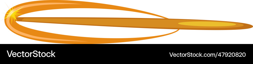 Tie pin gold clip slide Royalty Free Vector Image