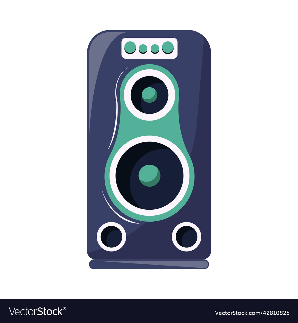 Audio speaker music Royalty Free Vector Image - VectorStock