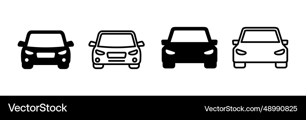 Car icon sign sedan Royalty Free Vector Image - VectorStock