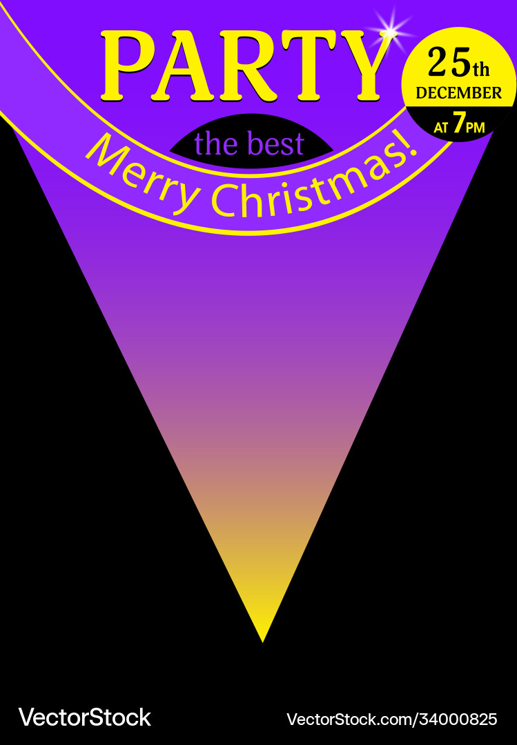 Christmas party poster or banner design elements Vector Image