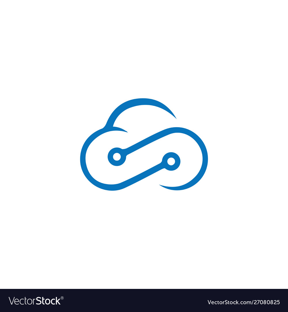 Cloud logo template Royalty Free Vector Image - VectorStock