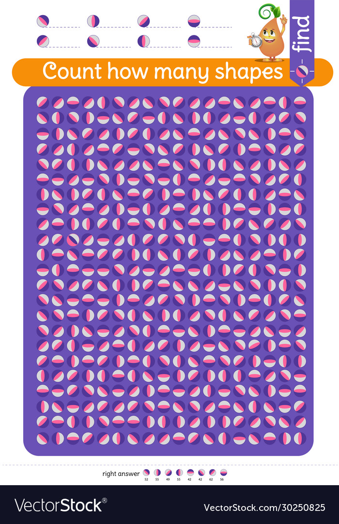 Find which shapes a4 Royalty Free Vector Image