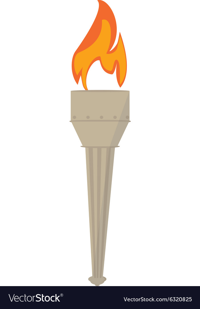 Fire torch Royalty Free Vector Image - VectorStock