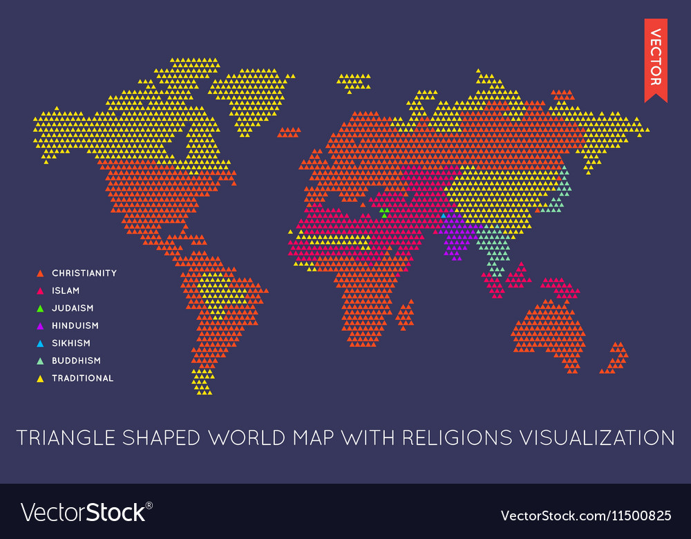 Flat world map infographic Royalty Free Vector Image