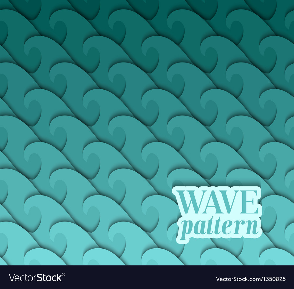 Seamless wave pattern Royalty Free Vector Image