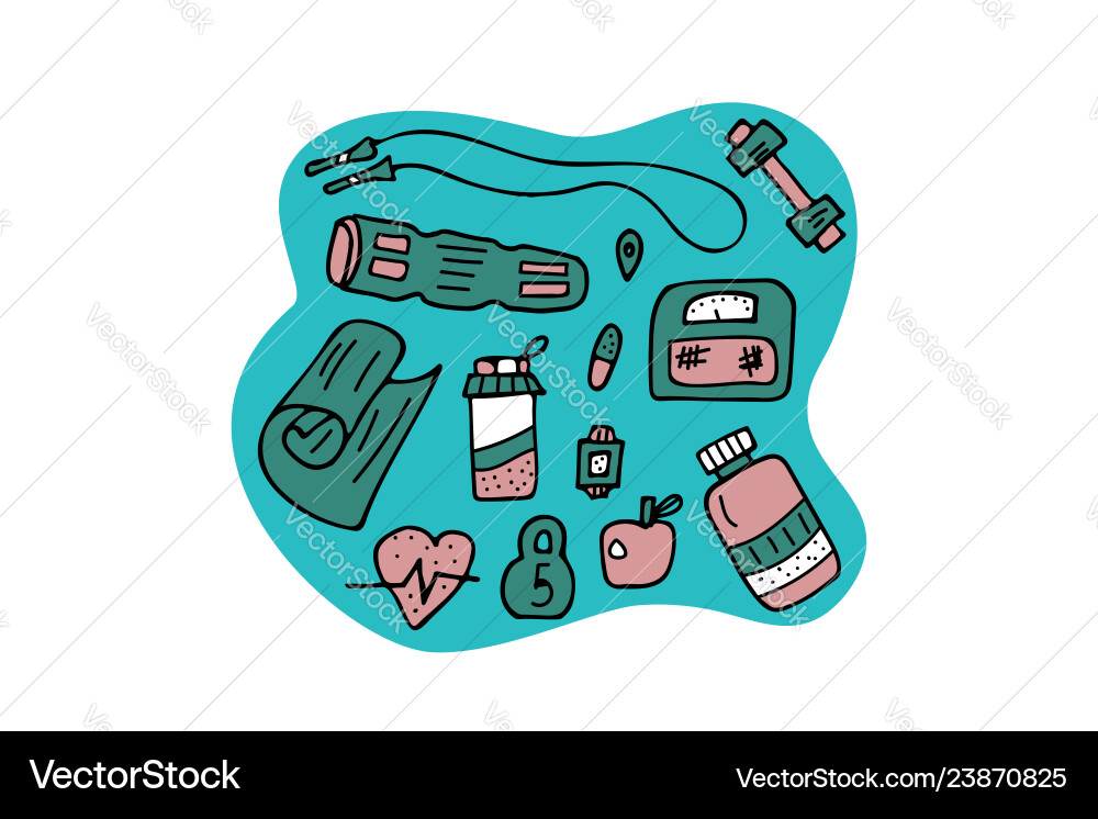 Sport activities symbols Royalty Free Vector Image