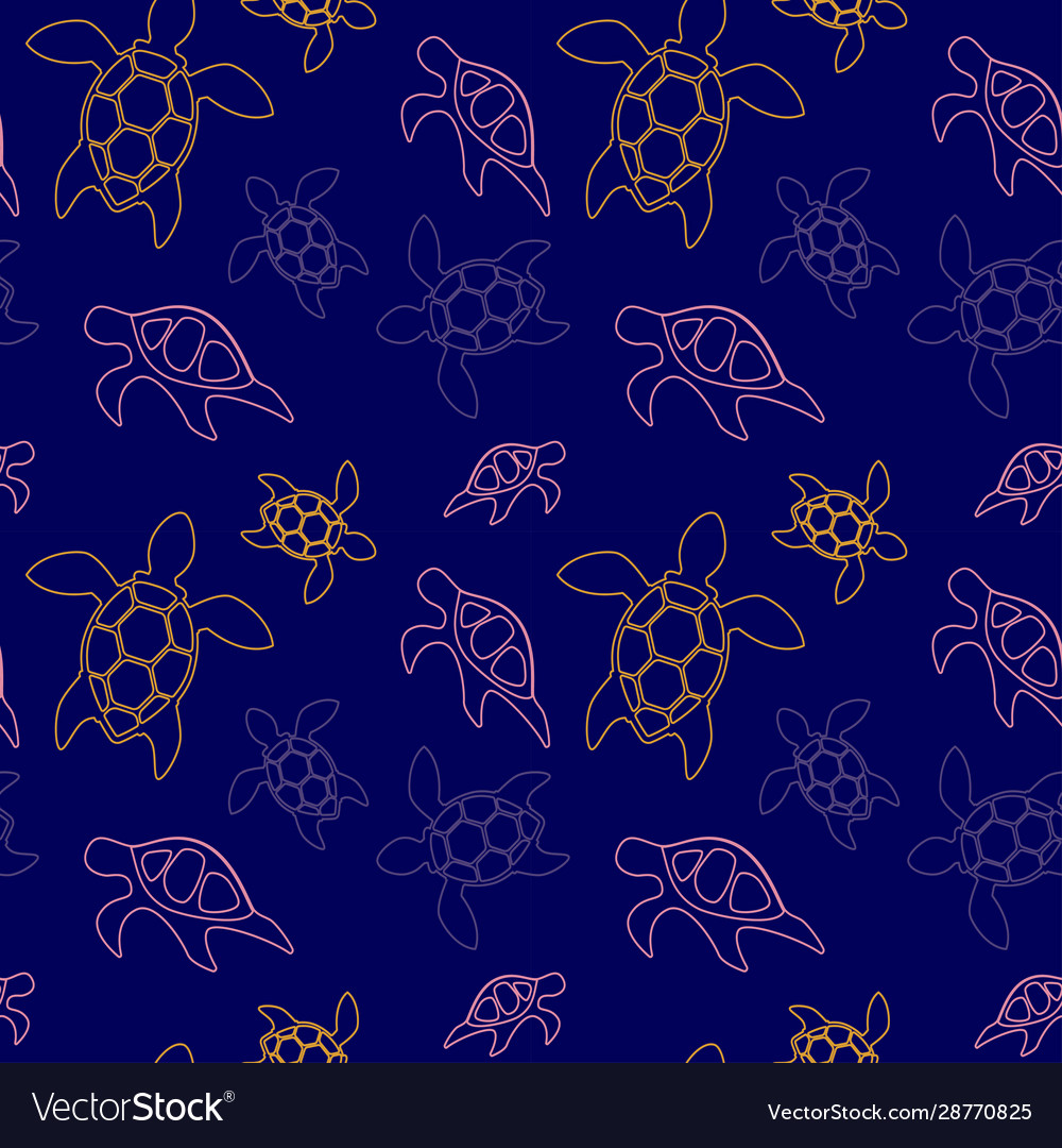 Turtle background Royalty Free Vector Image - VectorStock