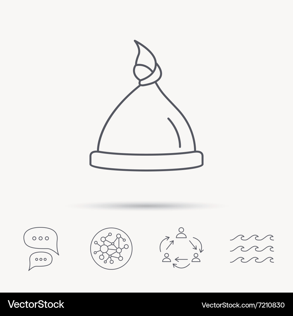 Baby hat icon newborn cap sign Royalty Free Vector Image