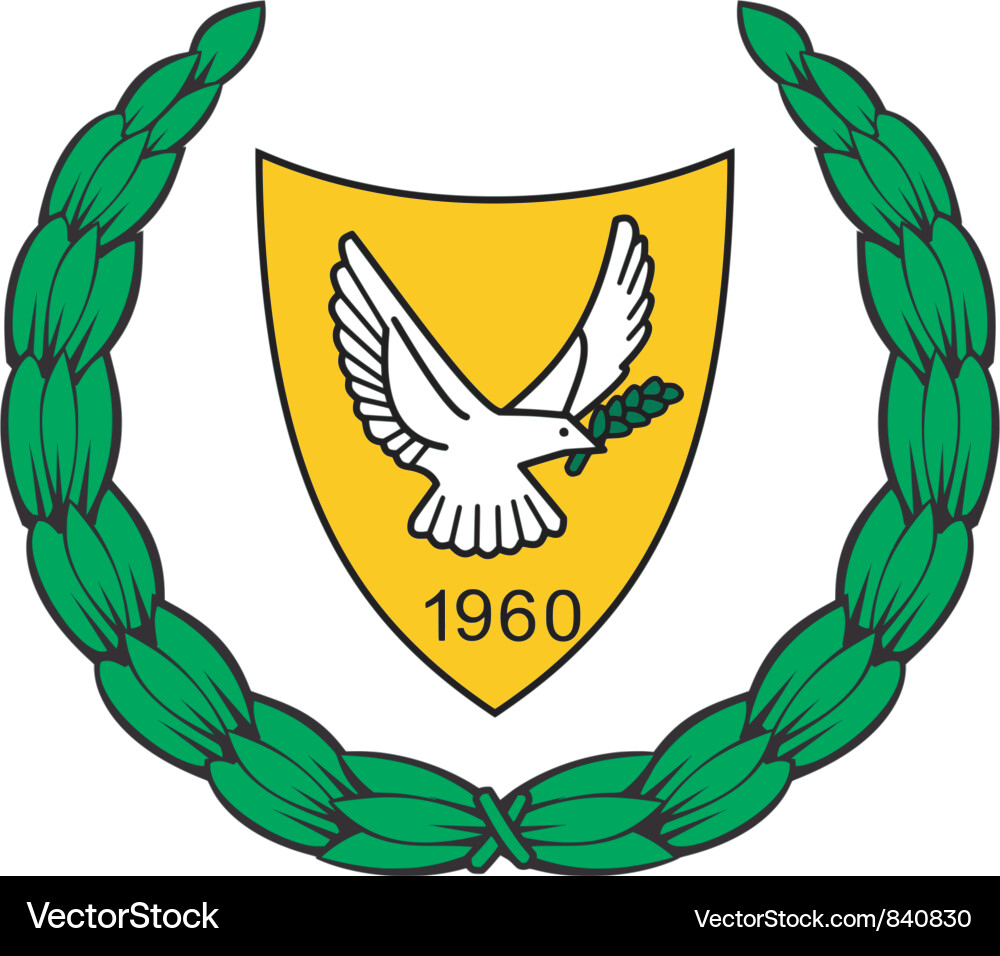 Coat of arms cyprus Royalty Free Vector Image - VectorStock