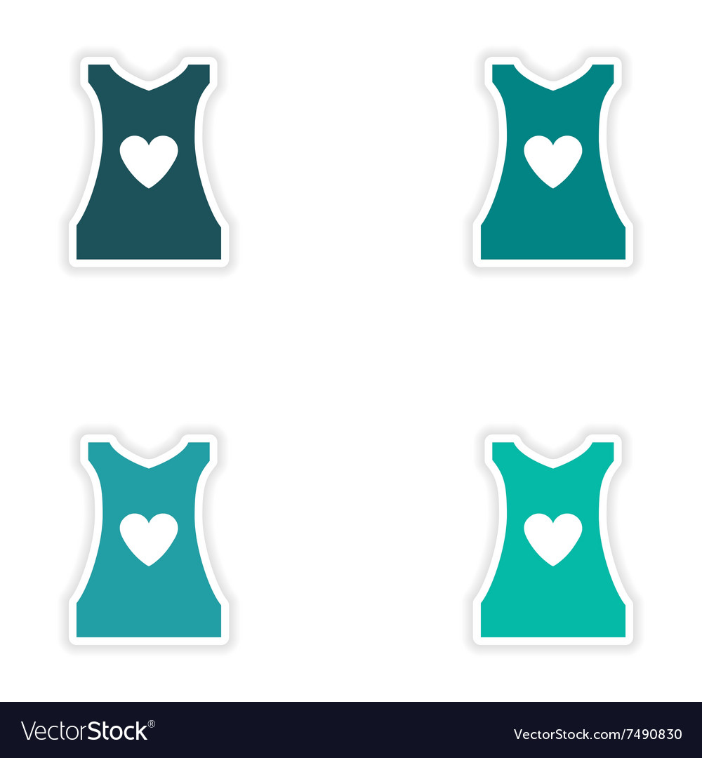 Concept Stylish Paper Sticker On White Background Vector Image