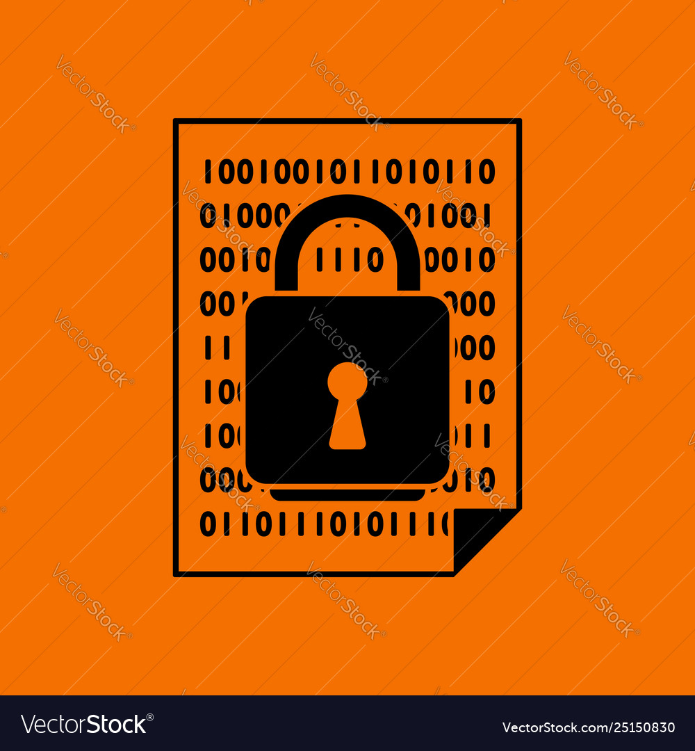 Data security icon Royalty Free Vector Image - VectorStock