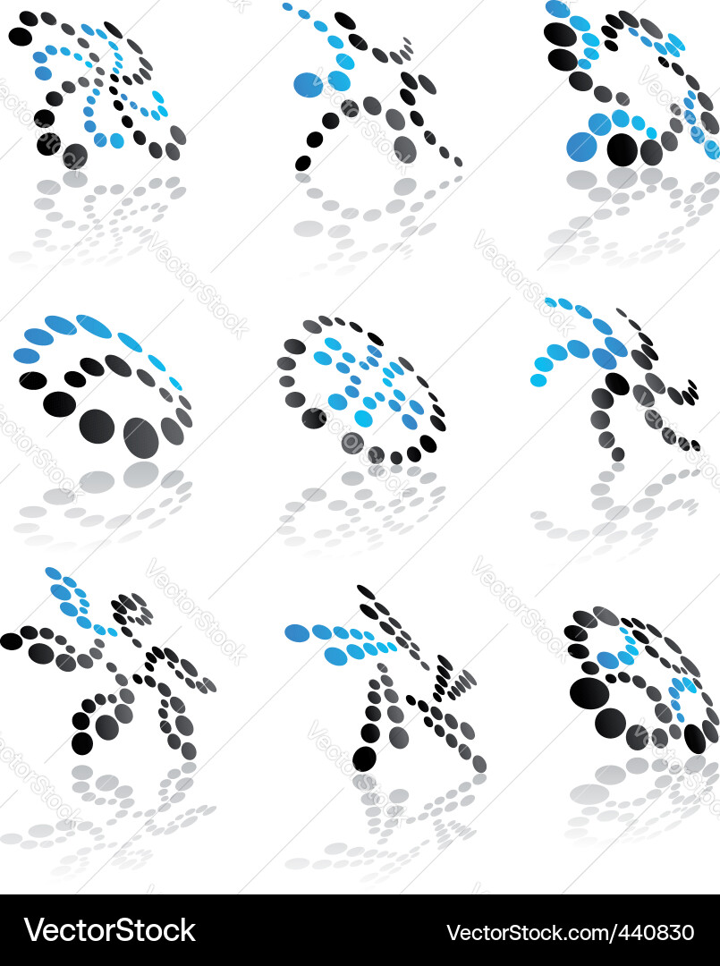 Designer icons and symbols Royalty Free Vector Image