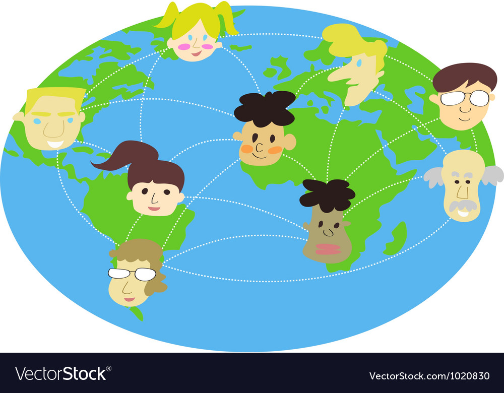 Global communication Royalty Free Vector Image
