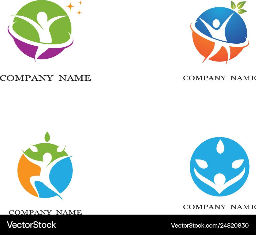 Human health symbol design Royalty Free Vector Image