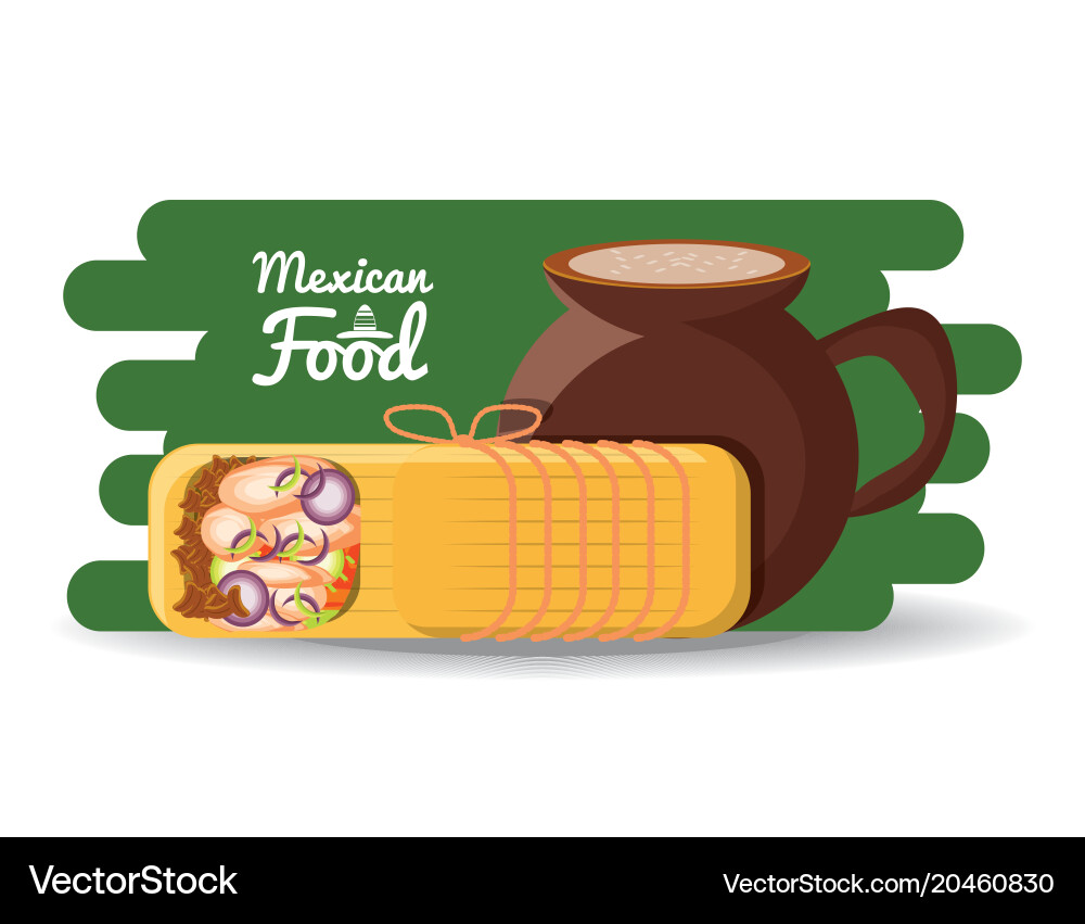Mexican traditional food design Royalty Free Vector Image