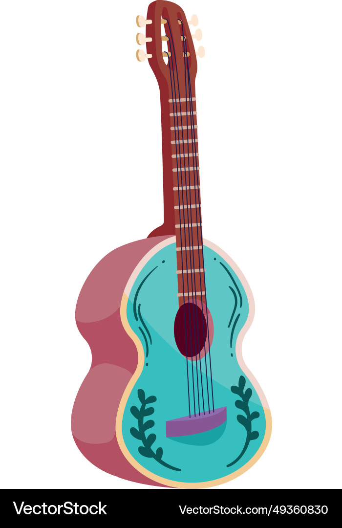 Mexico guitar instrument Royalty Free Vector Image