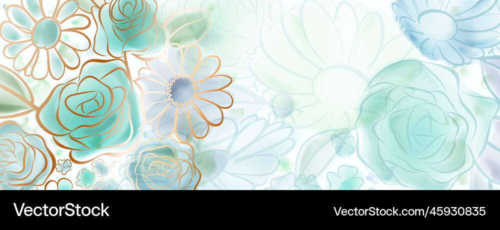 Background of flowers Royalty Free Vector Image