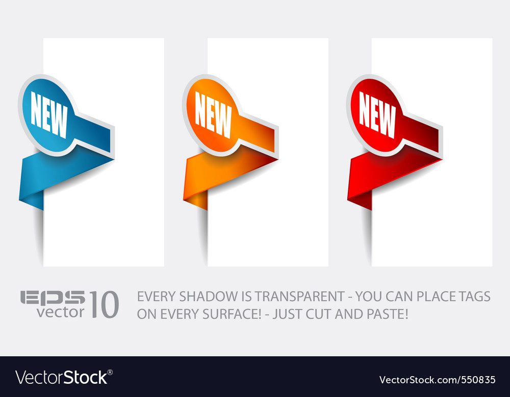 Circular tags Royalty Free Vector Image - VectorStock