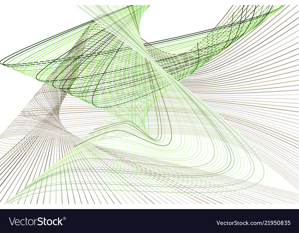Color Abstract Line Curve Wave Geometric Pattern Vector Image