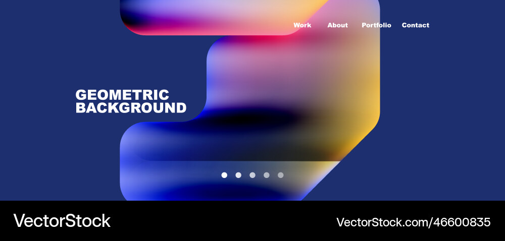Geometric fluid shapes with liquid colors abstract