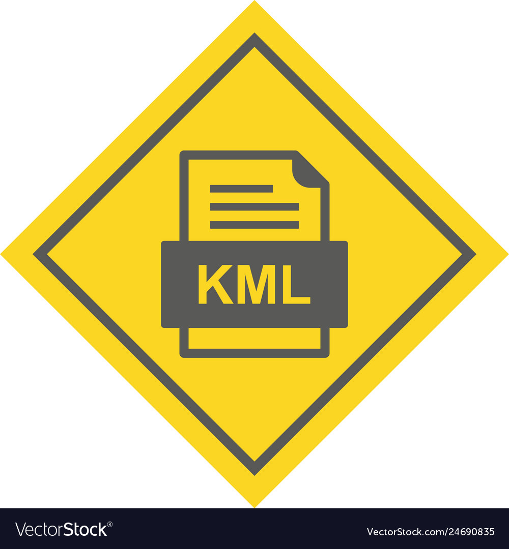 Kml file document icon Royalty Free Vector Image Kml file document icon Royalty Free Vector Image