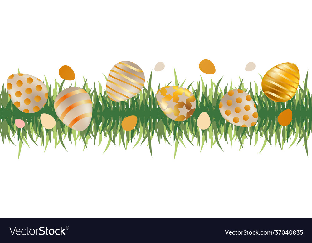 Seamless easter horizontal Royalty Free Vector Image